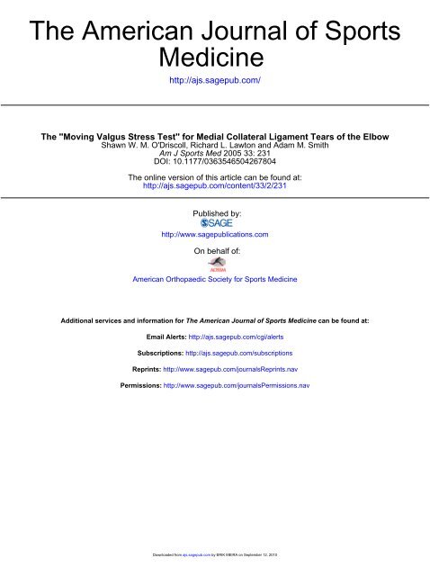 Moving Valgus Stress Test - Alliance Rehabilitation