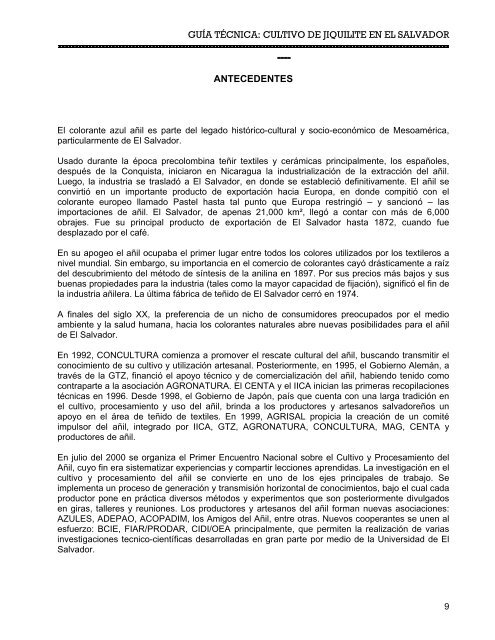 GUÍA TÉCNICA: CULTIVO D