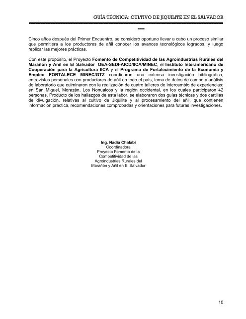 GUÍA TÉCNICA: CULTIVO D