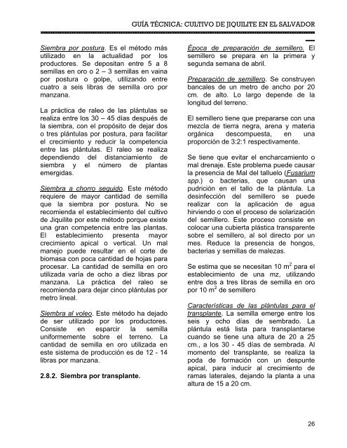 GUÍA TÉCNICA: CULTIVO D