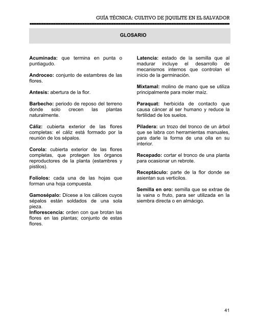 GUÍA TÉCNICA: CULTIVO D