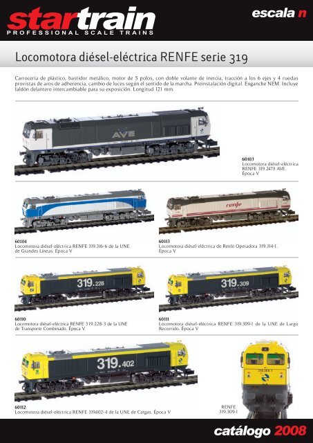 Locomotora diÃ©sel-elÃ©ctrica RENFE serie 319 - Railwaymania.com