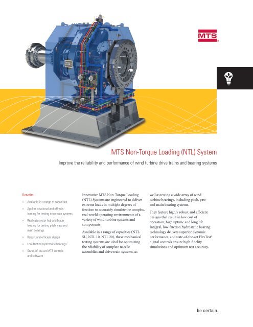 MTS Non-Torque Loading (NTL) System