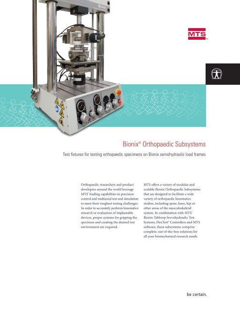 BionixÃ‚Â® Orthopaedic Subsystems - MTS