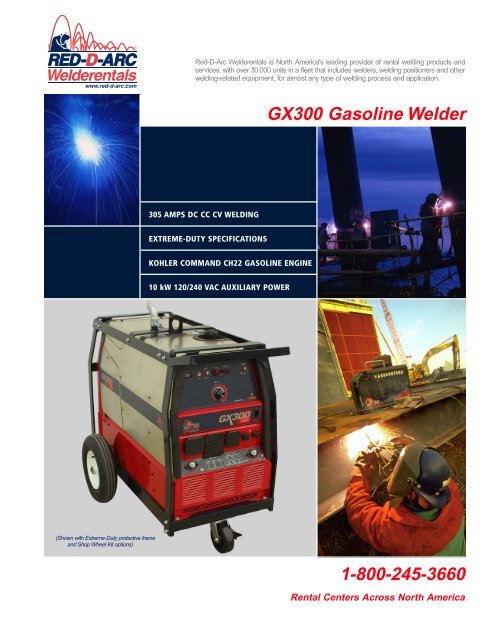 GX300 Gasoline Welder - Red-D-Arc