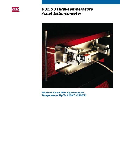 632.53 High-Temperature Axial Extensometer - MTS