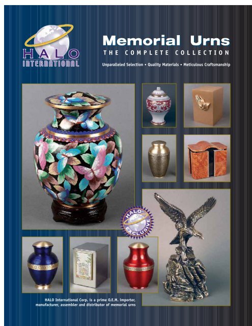 JPG-4098 Urn Catalog 2007 for PDF - Halo International Corporation