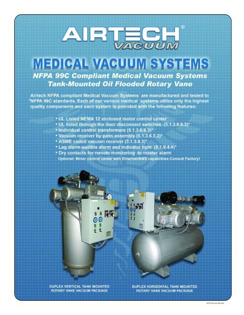 Download the NFPA 99C Compliant Medical Vacuum ... - Airtech
