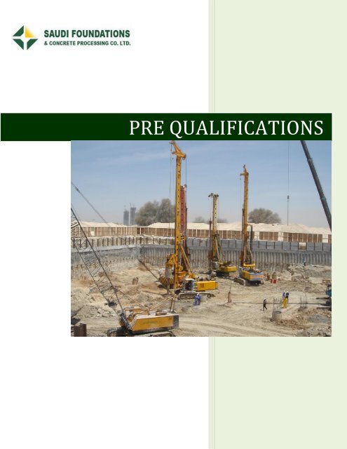 Prequalification Document - Saudi Foundations