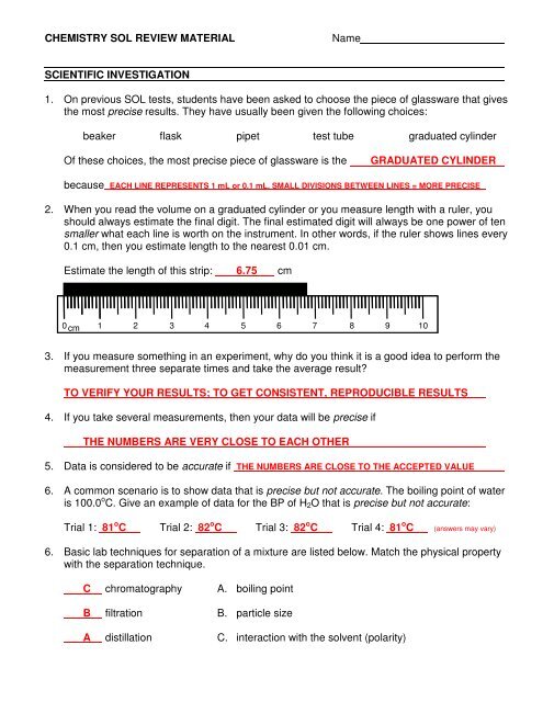 Packet - CHEMISTRY_SOL_REVIEW_MATERIAL_Key