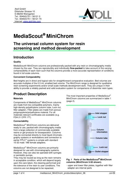 MediaScout MiniChrom - Atoll GmbH