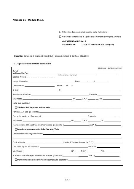 Modello B1 - UNPLI Veneto