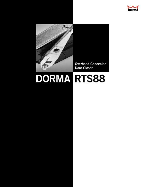 Dorma RTS88/04 Package Catalog Cut Sheet - Epivots