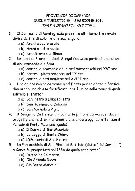 Test A Scelta Multipla Crea Domande A Scelta Multipla Online Con