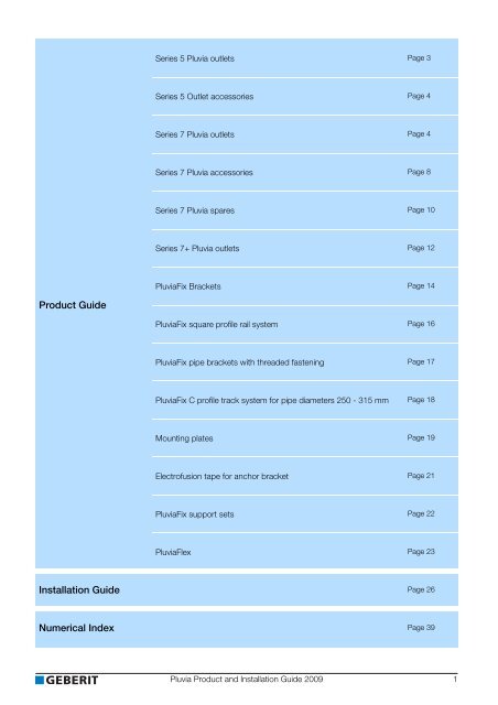 Geberit Pluvia product and installation guide