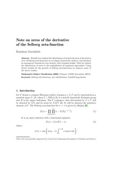 Note on zeros of the derivative of the Selberg zeta-function