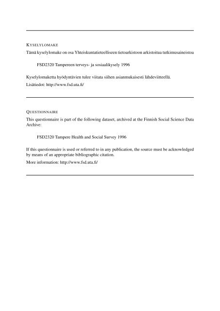 Kyselylomake (PDF, suomenkielinen)