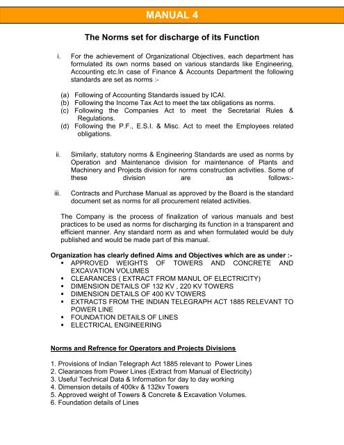 Engineering Department Organization Manual