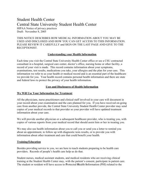 Privacy Notice Letter To Attach To Privacy