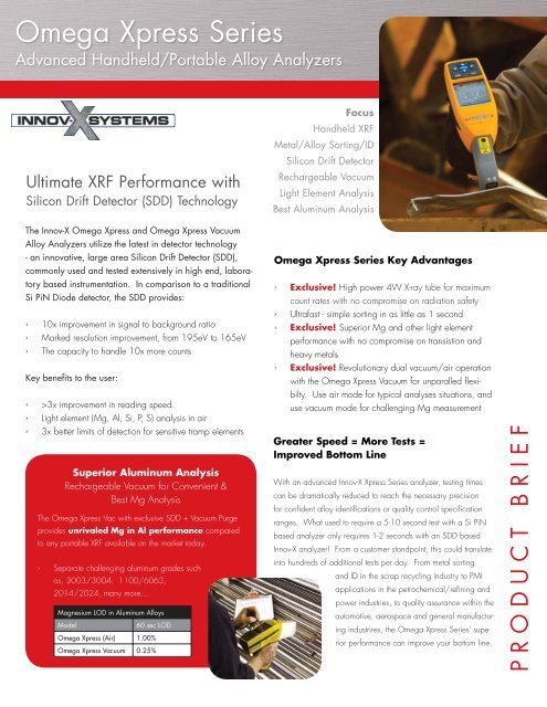Omega Xpress Series - GWM-Engineering Oy Omega Xpress Series - GWM-Engineering Oy
