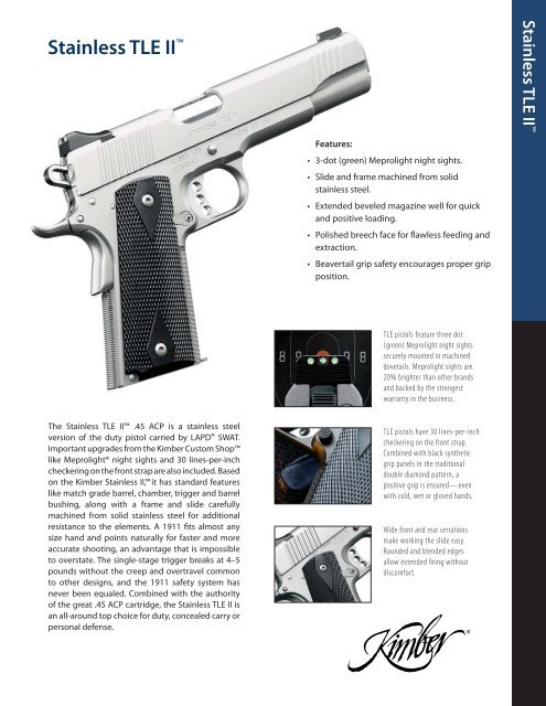 Stainless TLE II - Kimber