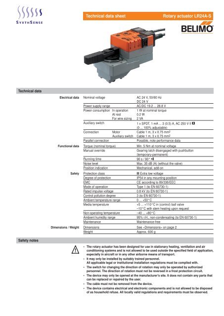 Datasheet (1228kB) - SyxthSense