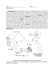 Water Cycle Adventure Readers' Theatre