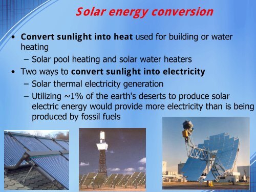 Convert Sunlight Into Heat