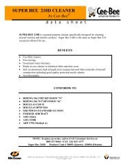 SUPER BEE 210 CLEANER - McGean