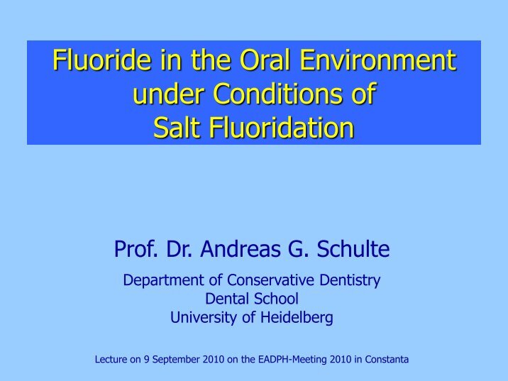 Fluoride Magazines