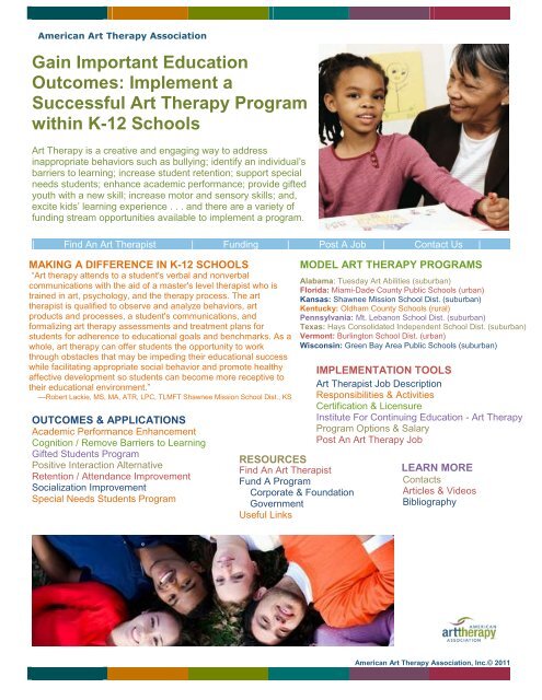 Gain Important Education Outcomes - American Art Therapy ...