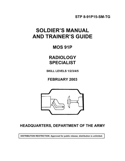 stp 8-91p15-sm-tg: soldier's manual and trainer's guide ... - AskTOP