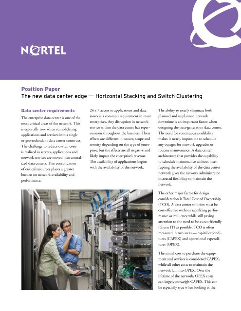 Horizontal Stacking and Switch Clustering - Ash Telecom