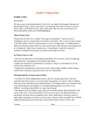 Fully Alive Grade 4 Grade 4, Theme One