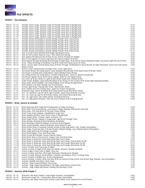 FILE EFFECTS - SoundDogs.com