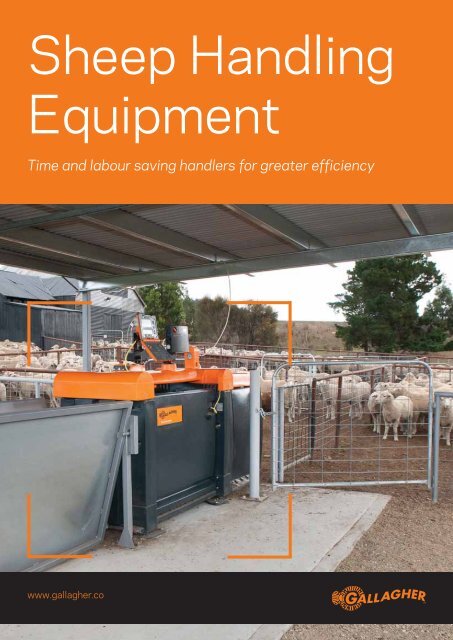 Download the Sheep Handler Brochure here. - Gallagher Australia