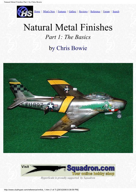 Natural Metal Finishes Part 1 by Chris Bowie - Big Scale Models