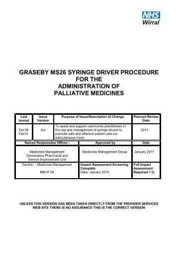SYRINGE DRIVERS SECTION 1