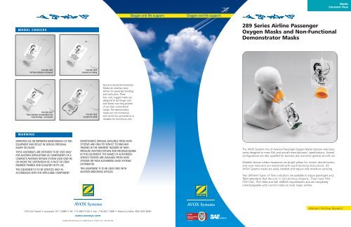 Airline Passenger Oxygen Masks - AVOX Systems, Inc.