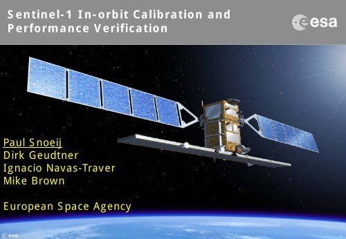 Sentinel-1 In-orbit Calibration And Performance Verification
