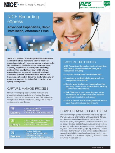 NICE Recording eXpress - Data Sheet v1c.indd