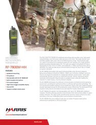 RF-7800V-HH Handheld VHF Radio Datasheet - Harris RF ...