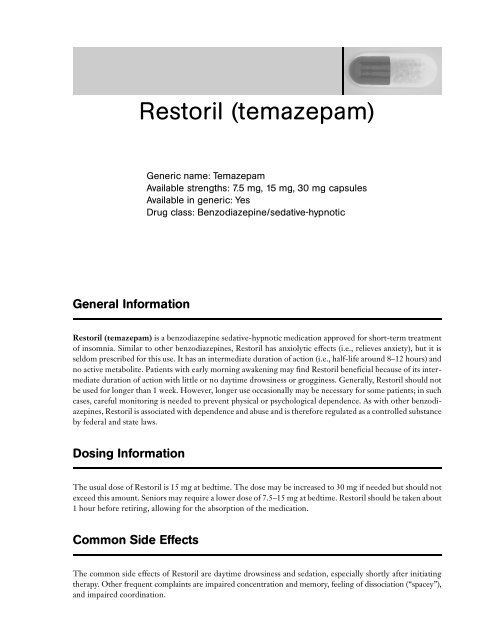 Restoril (temazepam)