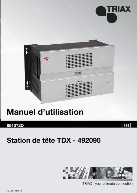 Notice ChÃ¢ssis TDX - Triax