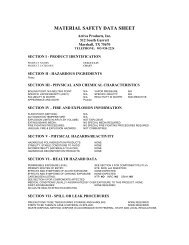 Material Safety Data Sheet ( MSDS ) - C2F, Inc.