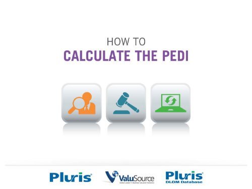 How to Calculate the PEDI - ValuSource
