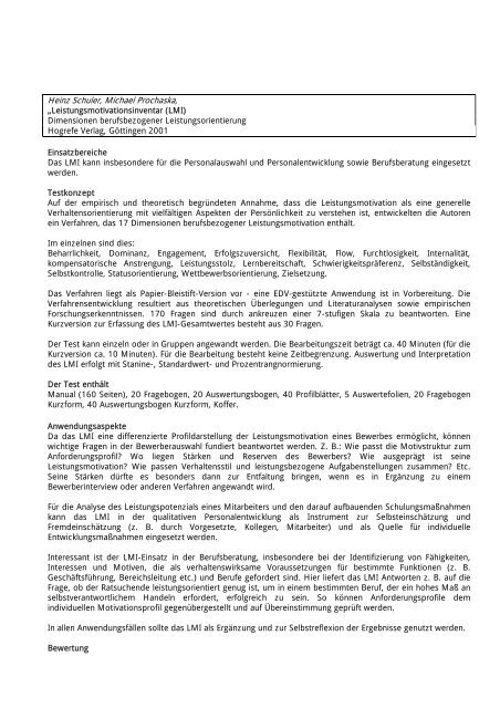 Heinz Schuler, Michael Prochaska - System-Management