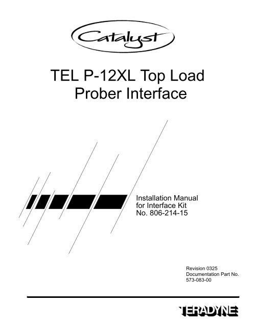 TEL P-12XL Top Load Prober I-F Manual - Zzybot.net
