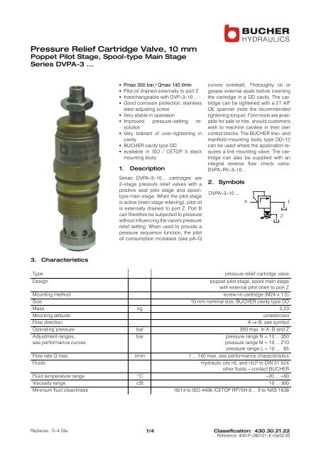 DVPA--3 - BUCHER HYDRAULICS