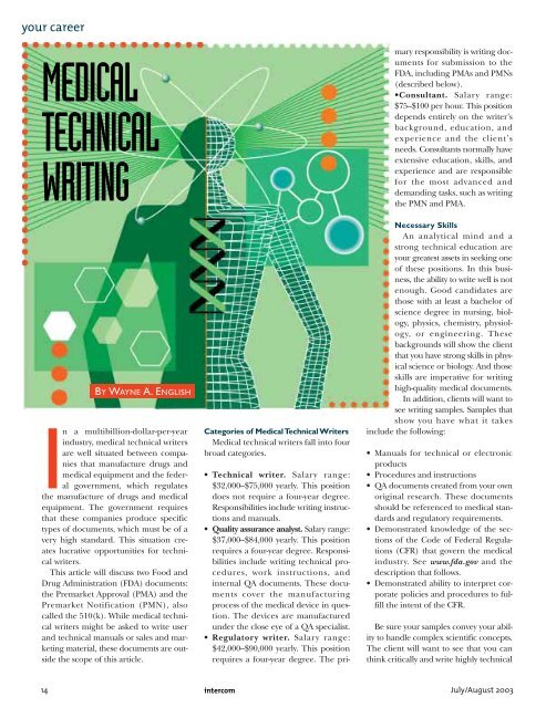 Medical Technical Writing - Web Content Rx